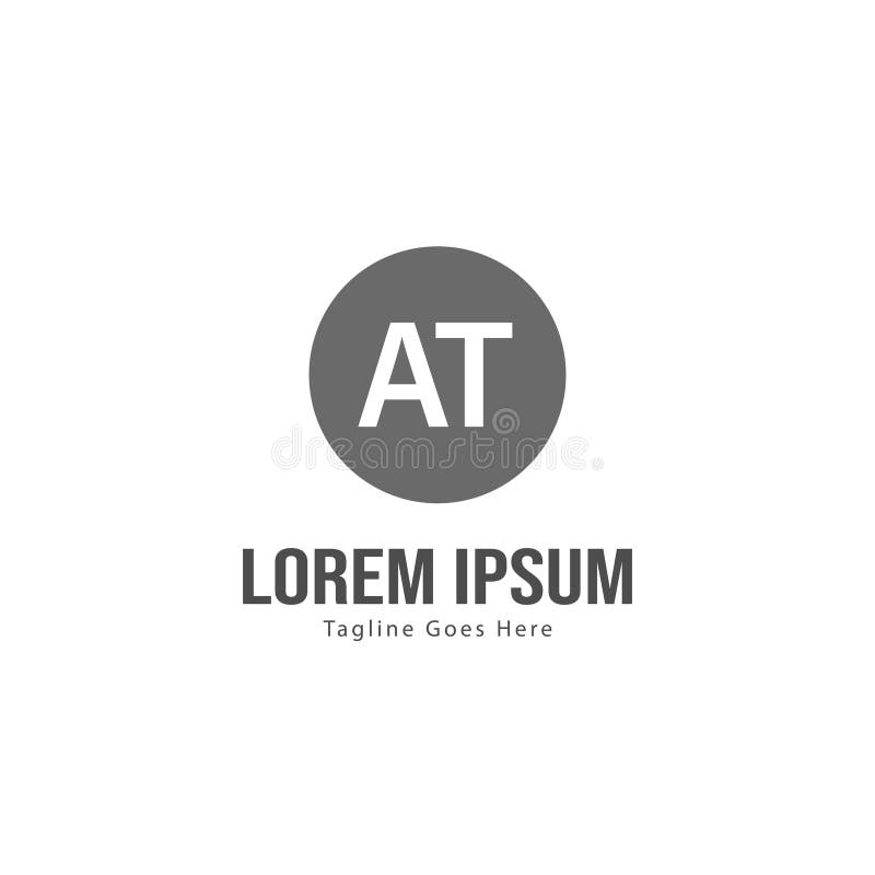 At Letter Logo Design. Creative Modern at Letters Icon Illustration ...