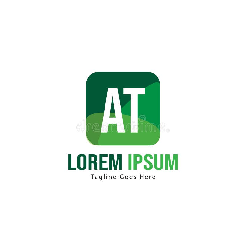 At Letter Logo Design. Creative Modern at Letters Icon Illustration ...