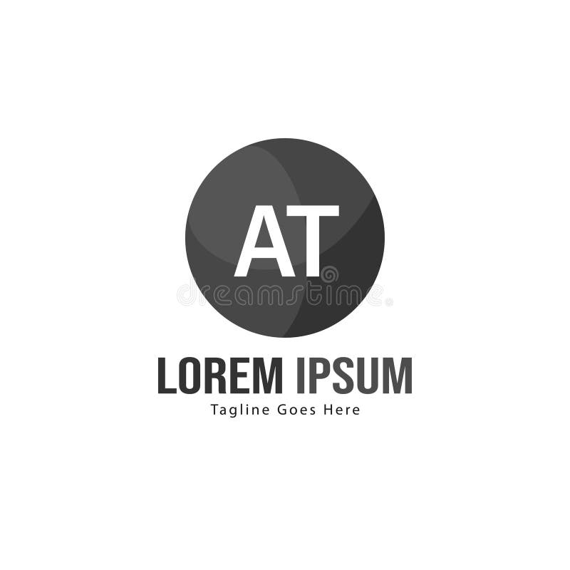 At Letter Logo Design. Creative Modern at Letters Icon Illustration ...