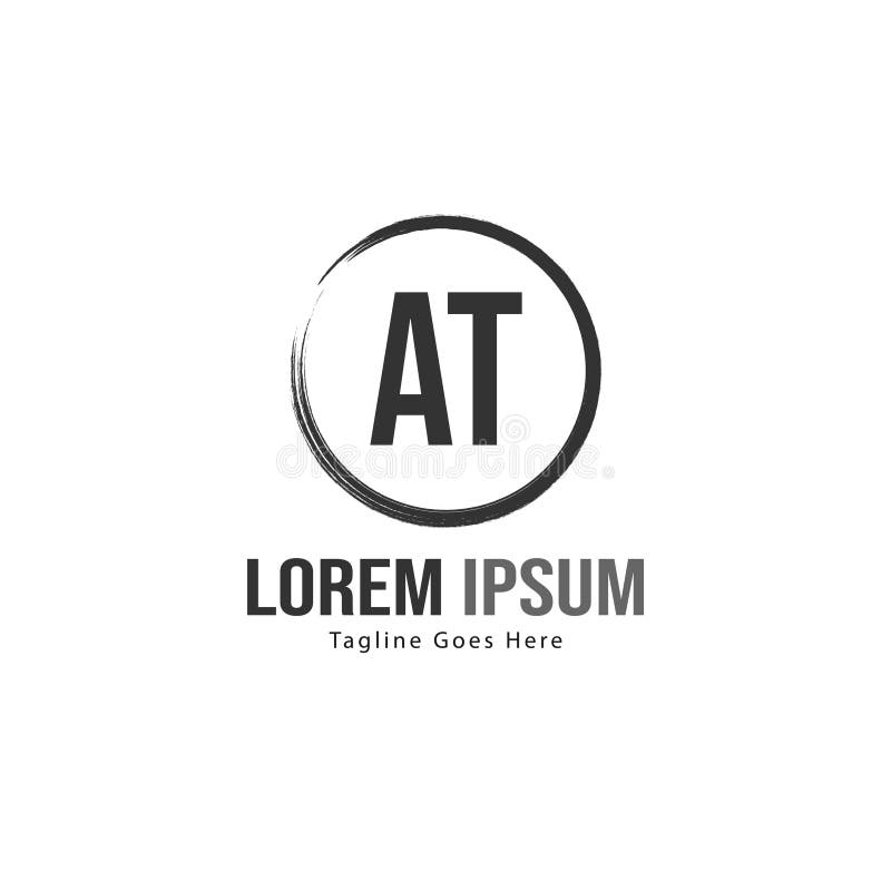 At Letter Logo Design. Creative Modern at Letters Icon Illustration ...