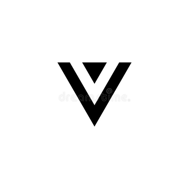 Monogram Logo Icon with Three DE Letter Stock Illustration ...