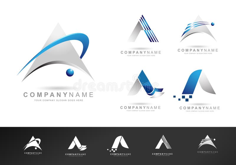 Letter a Logo Design Icons stock vector. Illustration of branding ...