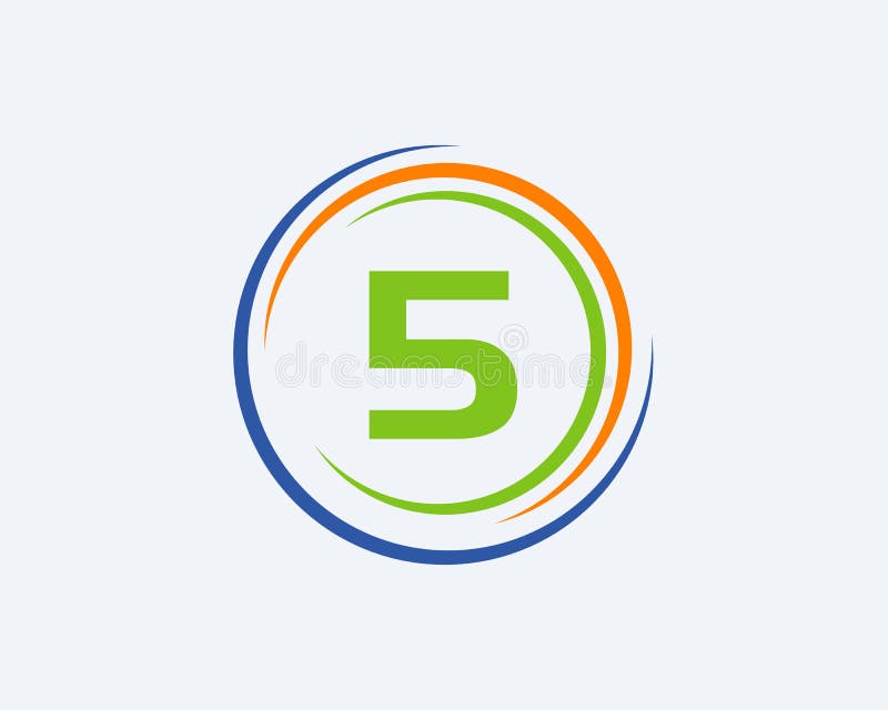 5 Letter Logo Design. Modern, Unique Creative 5 Logo Design. Initial 5 ...