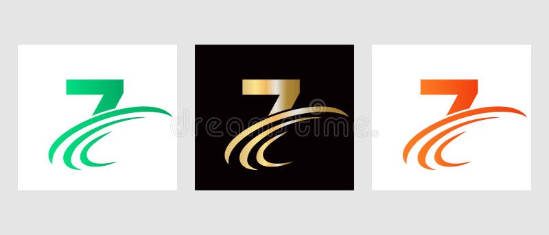 Letter 7 Logo Design Template. Monogram 7 Letter Logotype Symbol Stock ...