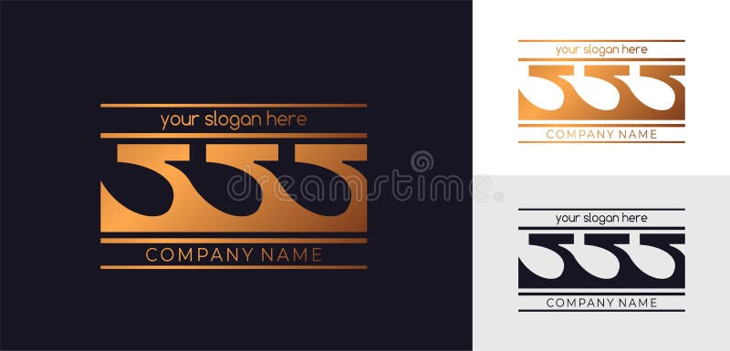 Letter 5, 555 Logo Icon Design Template Elements. Elegant Rich Logo ...