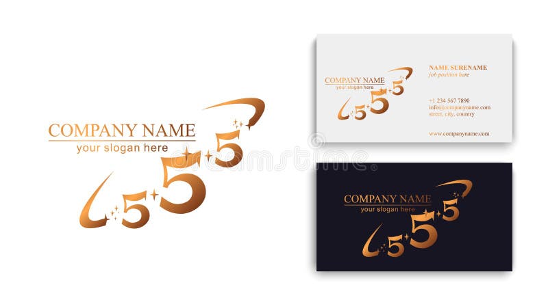 Letter 5, 555 Logo Icon Design Template Elements. Elegant Rich Logo ...