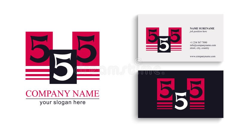 Letter 5, 555 Logo Icon Design Template Elements. Elegant Rich Logo ...