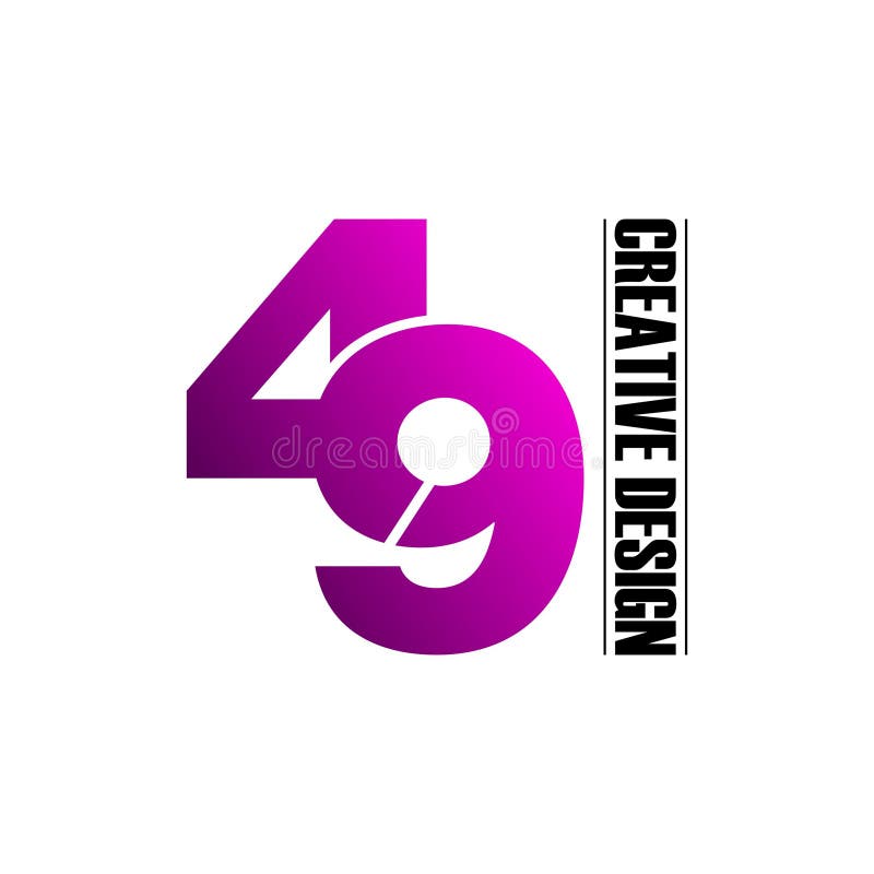 Letter 49 Monogram Logo Icon Design Vector. Stock Vector - Illustration ...
