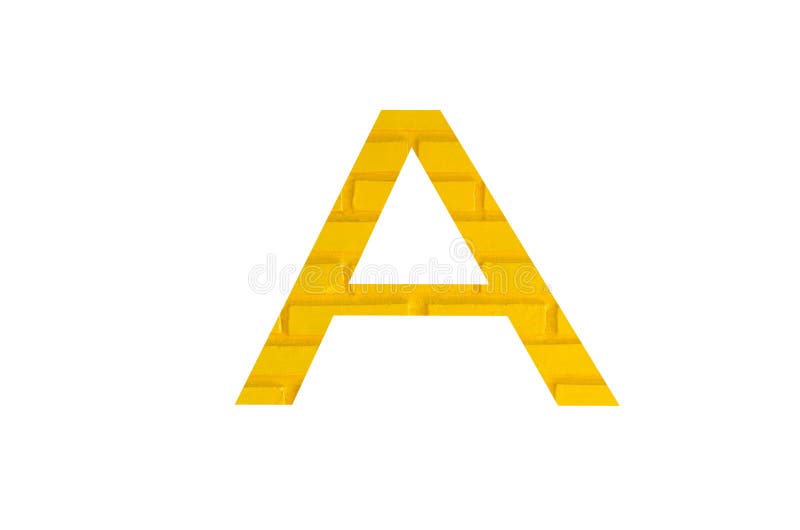 Letter a Logo Icon Design Yellow Wall Stock Photo - Image of abstract ...