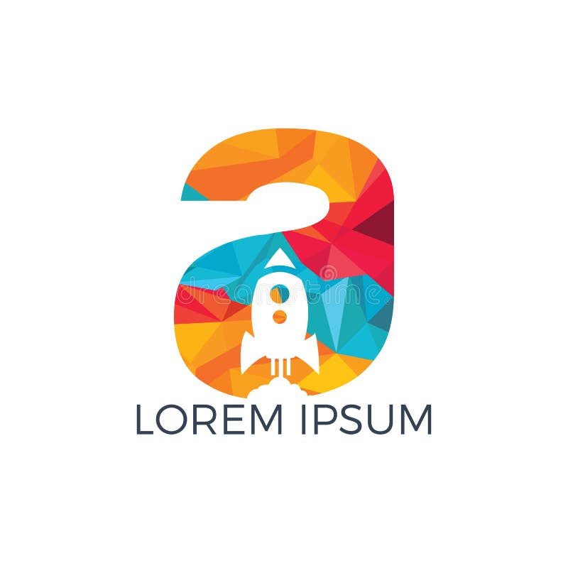 Letter a Rocket Logo Design. Stock Vector - Illustration of company, identity: 150606708