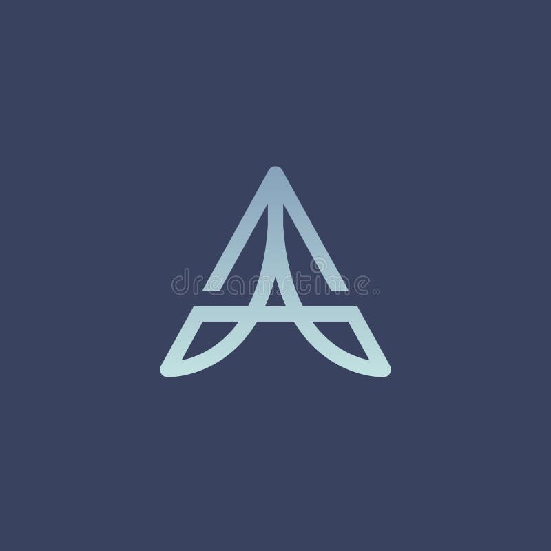 Letter a Logo Vector Design. a Initial Icon Stock Vector - Illustration ...