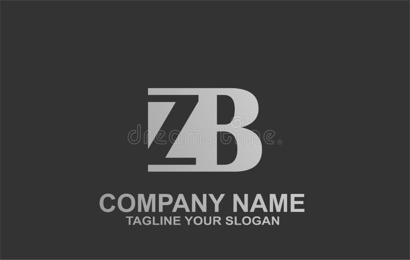 ZB, Z + B Letter Logo Vector. Stock Vector - Illustration of elements ...