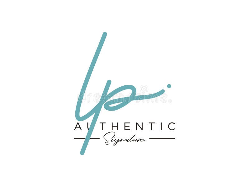 Letter LP Signature Logo Template Vector Stock Vector - Illustration of ...