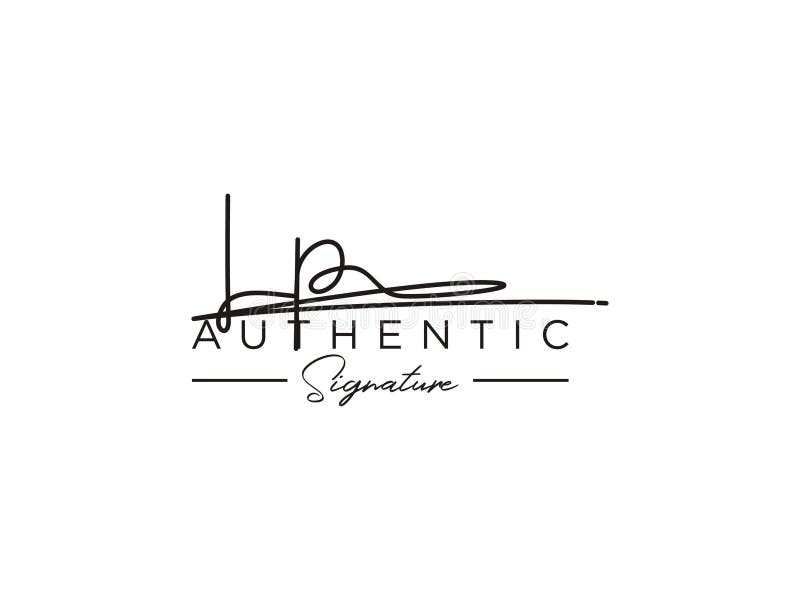 Letter LP Signature Logo Template Vector Stock Vector - Illustration of ...