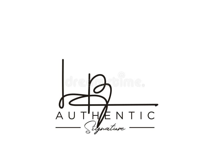 Letter LP Signature Logo Template Vector Stock Vector - Illustration of ...