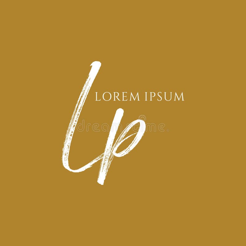 Letter LP Simple Monogram Logo Icon Design. Stock Vector - Illustration ...