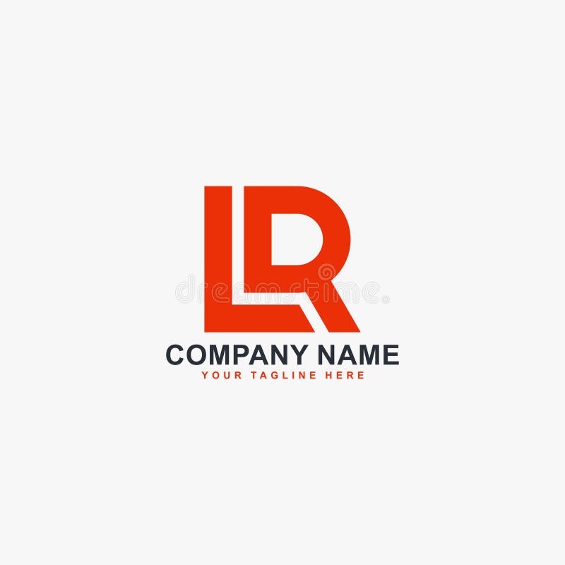 Letter LR Logo Design Vector. Monogram R-type Illustration Design ...