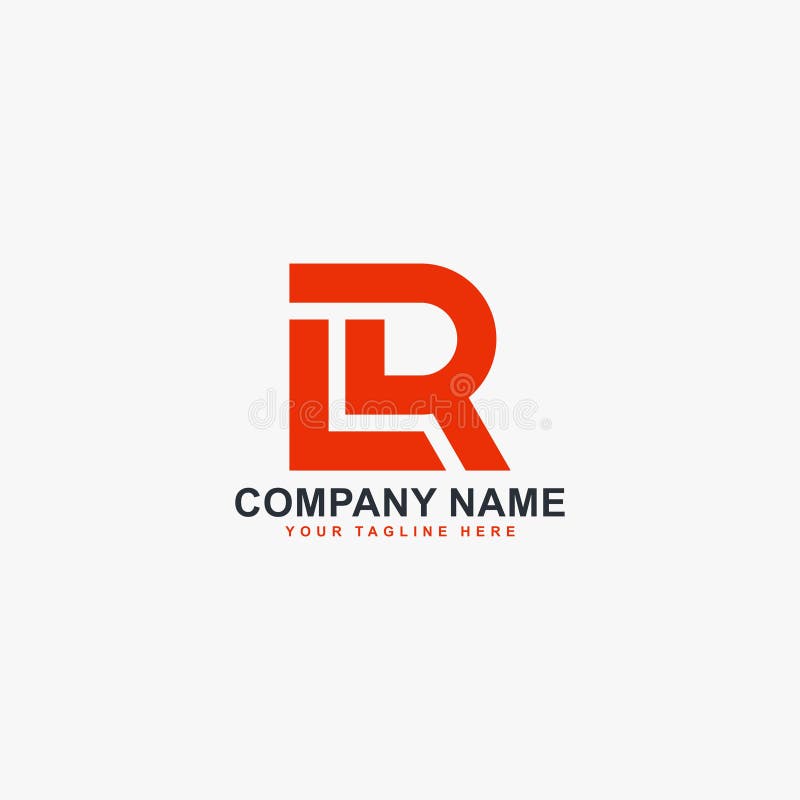 Letter LR Logo Design Vector. Monogram R-type Illustration Design ...