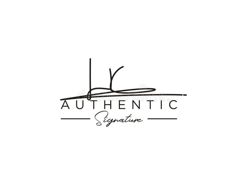 Letter LR Signature Logo Template Vector Stock Vector - Illustration of ...