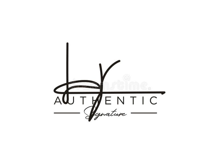 Letter LR Signature Logo Template Vector Stock Vector - Illustration of ...