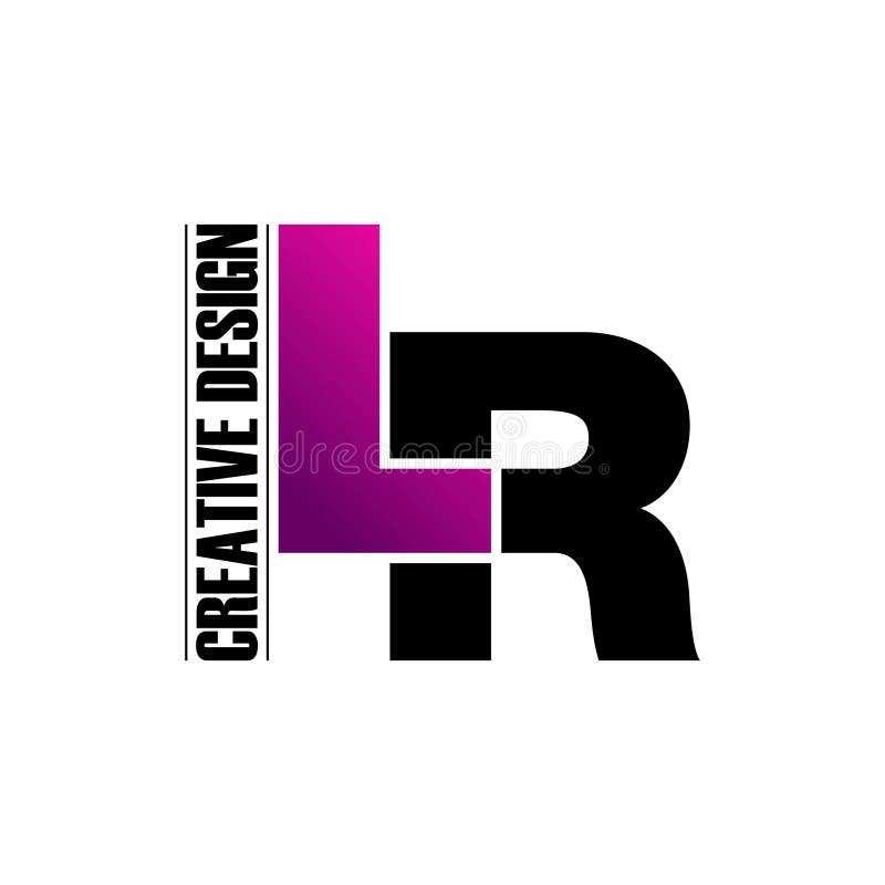 Letter LR Simple Monogram Logo Icon Design. Stock Vector - Illustration ...