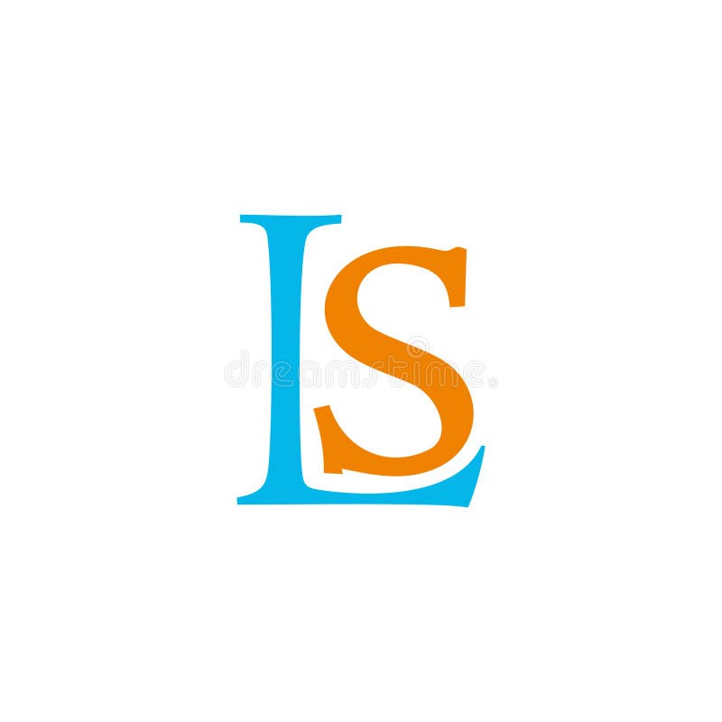 Letter Ls Colorful Simple Typography Logo Vector Stock Vector ...