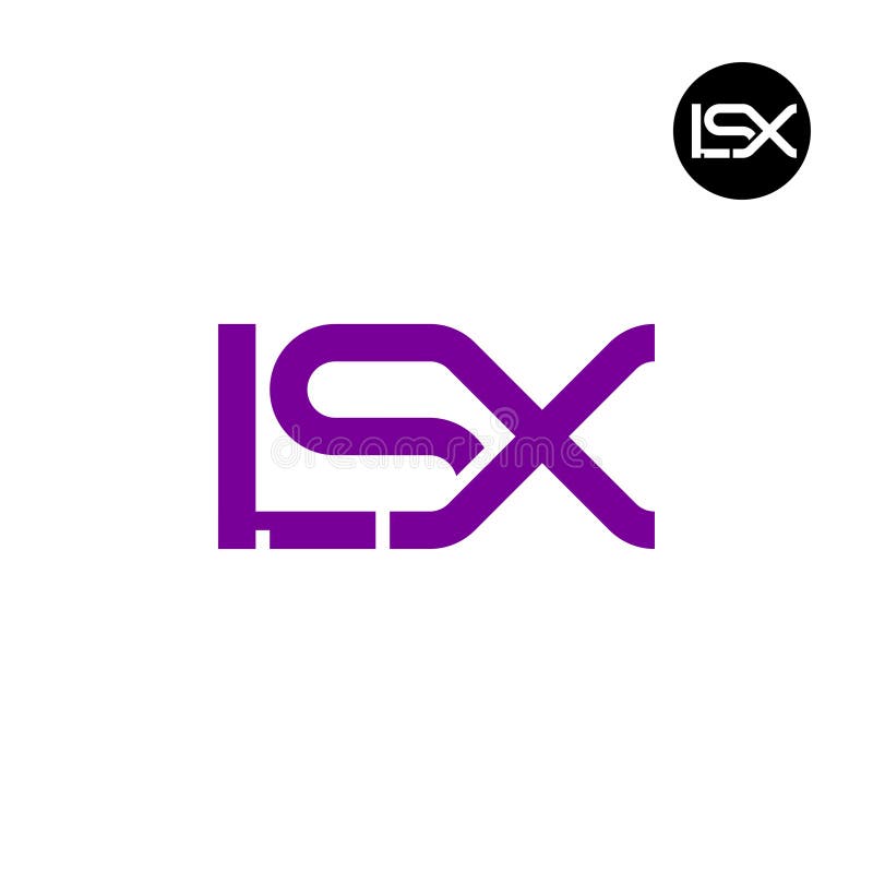 Letter LSX Monogram Logo Design Stock Illustration - Illustration of ...