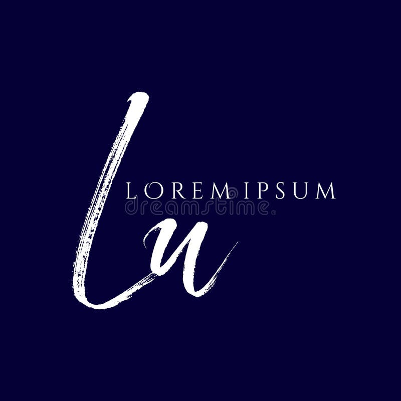 Letter LU Simple Monogram Logo Icon Design. Stock Vector - Illustration ...