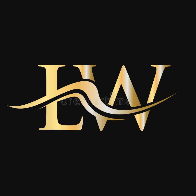 Letter LW Logo Design. Initial LW Logotype Template for Business and ...