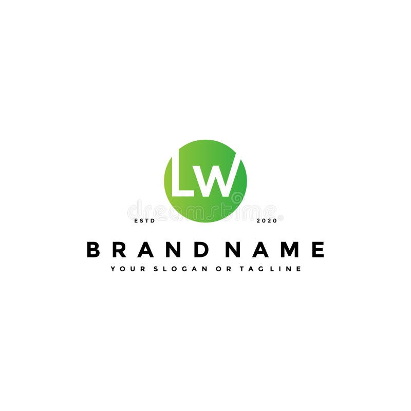Letter LW Logo Design Vector Stock Vector - Illustration of branding ...