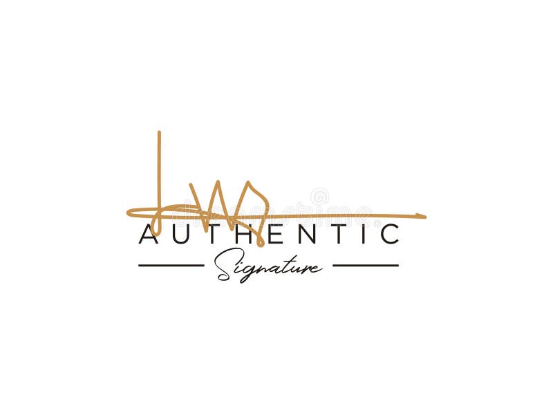Letter LW Signature Logo Template Vector Stock Vector - Illustration of ...