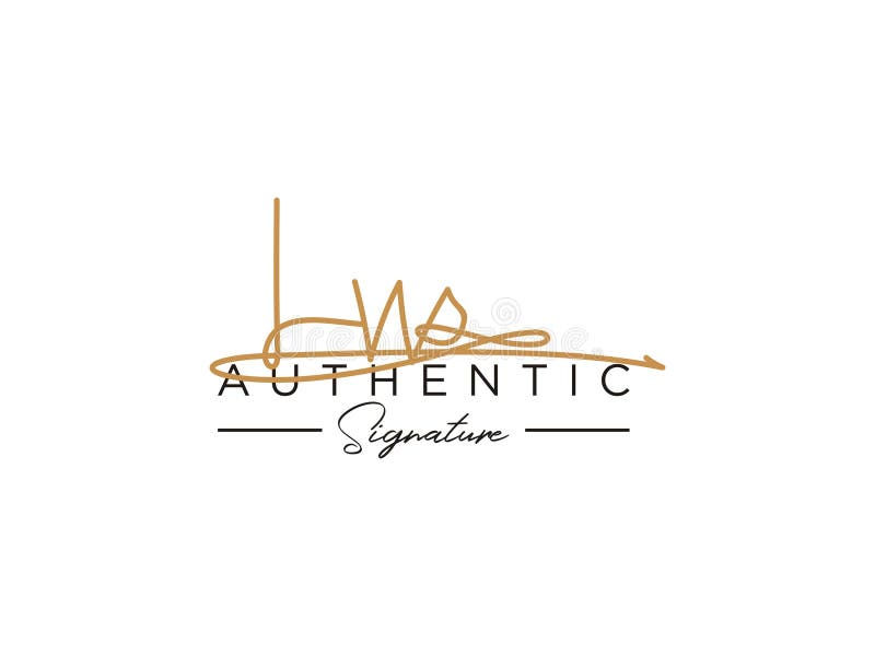 Letter LW Signature Logo Template Vector Stock Vector - Illustration of ...