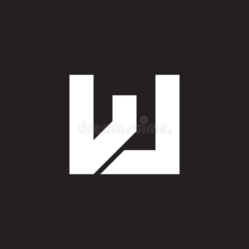 Letter Lw Simple Linked Geometric Lines Logo Vector Stock Vector ...