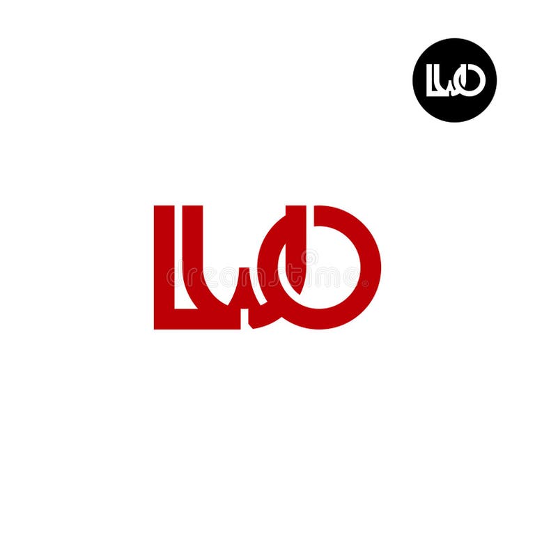 Letter LWO Monogram Logo Design Stock Vector - Illustration of designs ...