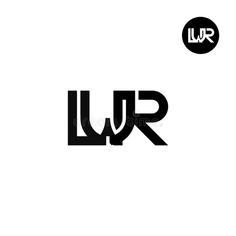 Letter LWR Monogram Logo Design Stock Vector - Illustration of logotype ...