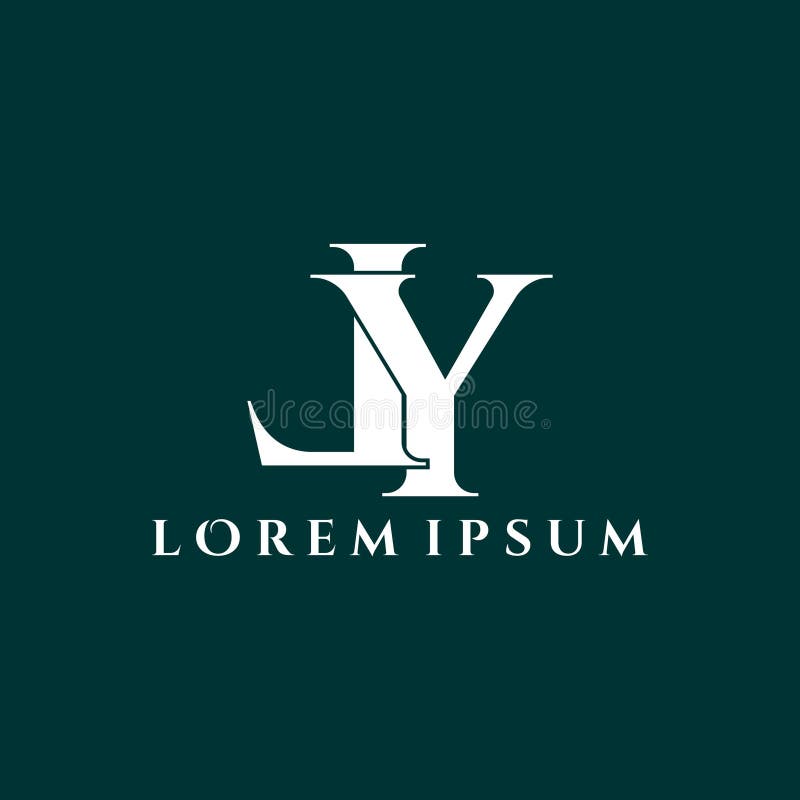 Letter LY Simple Monogram Logo Icon Design. Stock Vector - Illustration ...