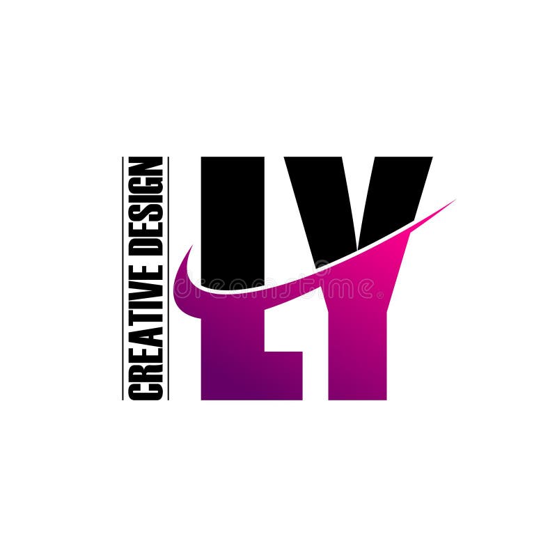 Letter LY Simple Monogram Logo Icon Design. Stock Vector - Illustration ...