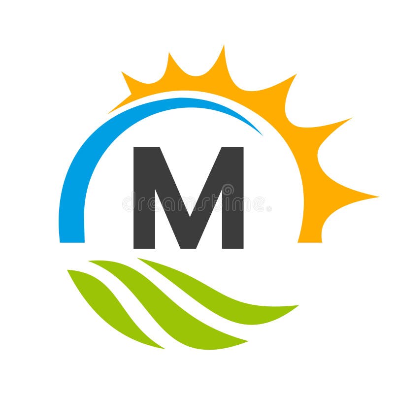 Letter M Agriculture Logo Vector Template. Agriculture Logo Concept ...