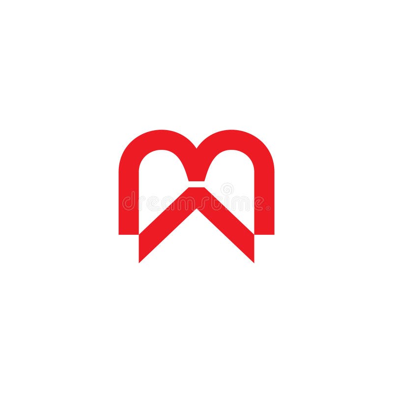 Letter M Arrow Up Simple Geometric Logo Design Vector Stock Vector ...