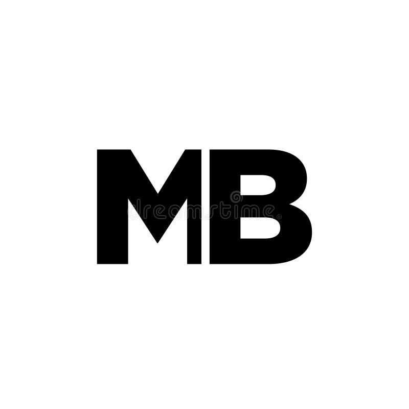 Letter M and B, MB Logo Design Template. Minimal Monogram Initial Based ...