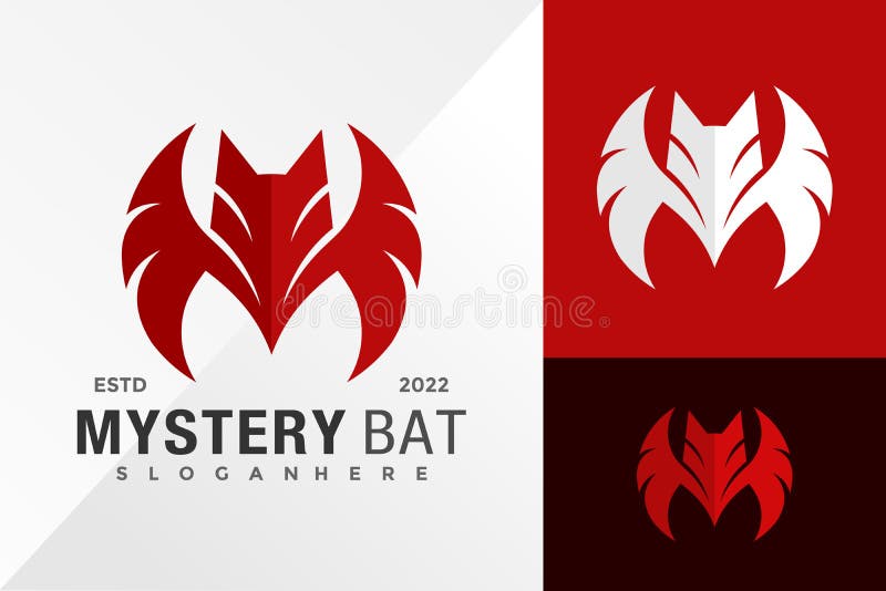 Letter M Bat Logo Design Vector Illustration Template Stock ...