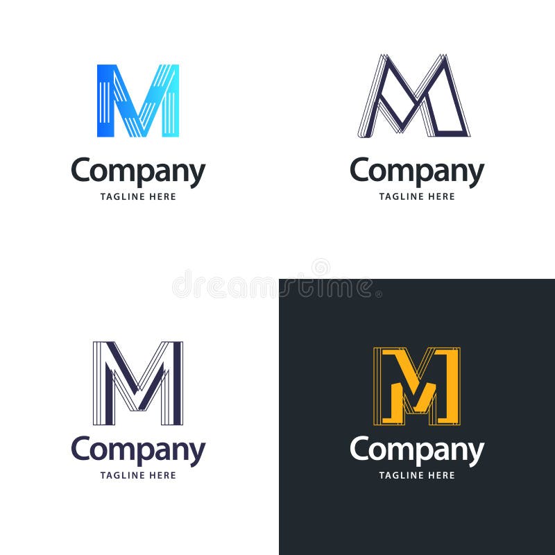 Letter M Big Logo Pack Design Creative Modern Logos Design for Your ...