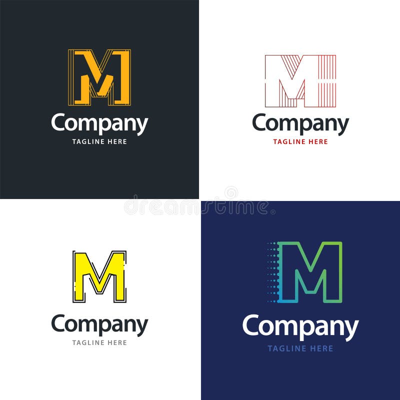 Letter M Big Logo Pack Design Creative Modern Logos Design for Your ...