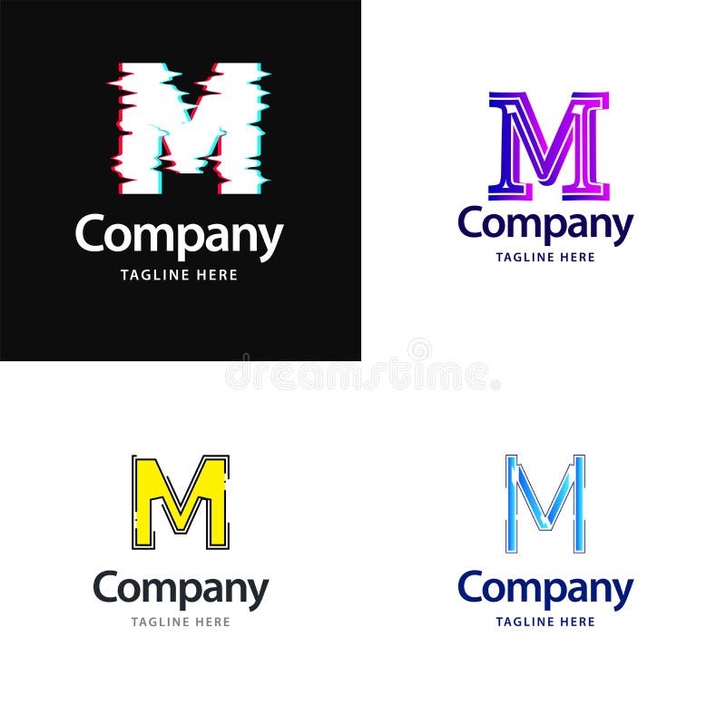 Letter M Big Logo Pack Design Creative Modern Logos Design for Your ...