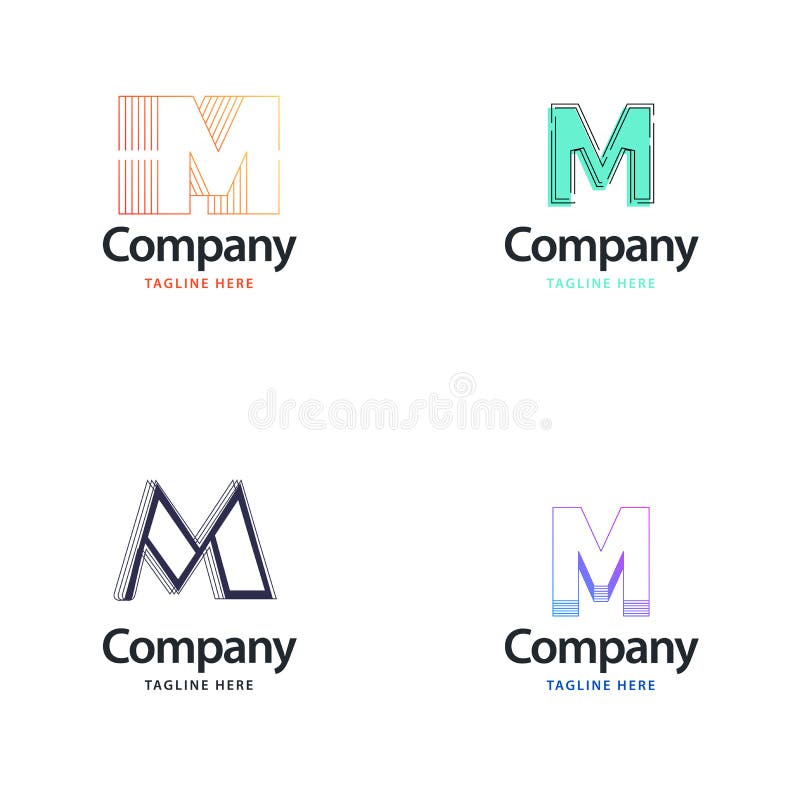 Letter M Big Logo Pack Design Creative Modern Logos Design for Your ...