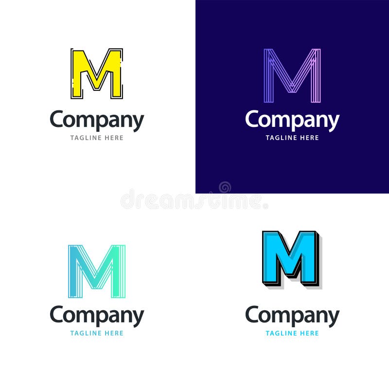 Letter M Big Logo Pack Design Creative Modern Logos Design for Your ...