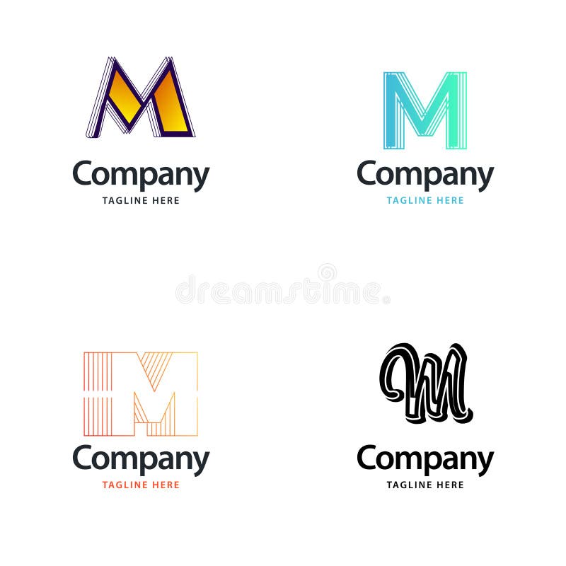 Letter M Big Logo Pack Design Creative Modern Logos Design for Your ...