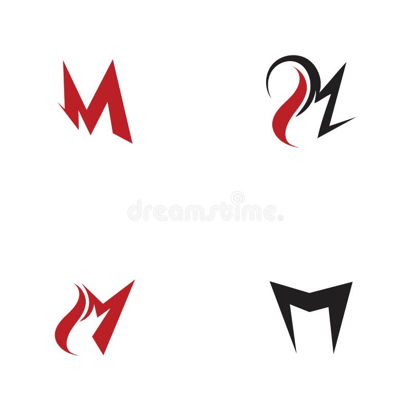 Letter M Business Corporate Abstract Unity Vector Logo Design Template ...