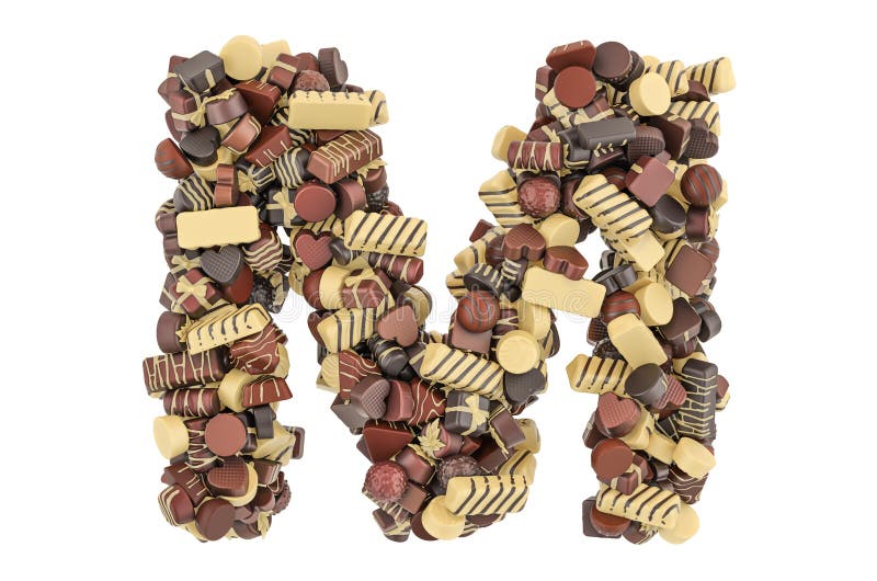 Letter m candies stock illustration. Illustration of colorful - 130981412