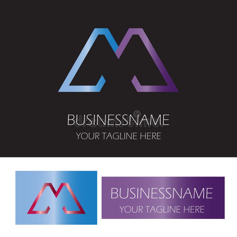 Letter M company logo stock vector. Illustration of letter - 82319916